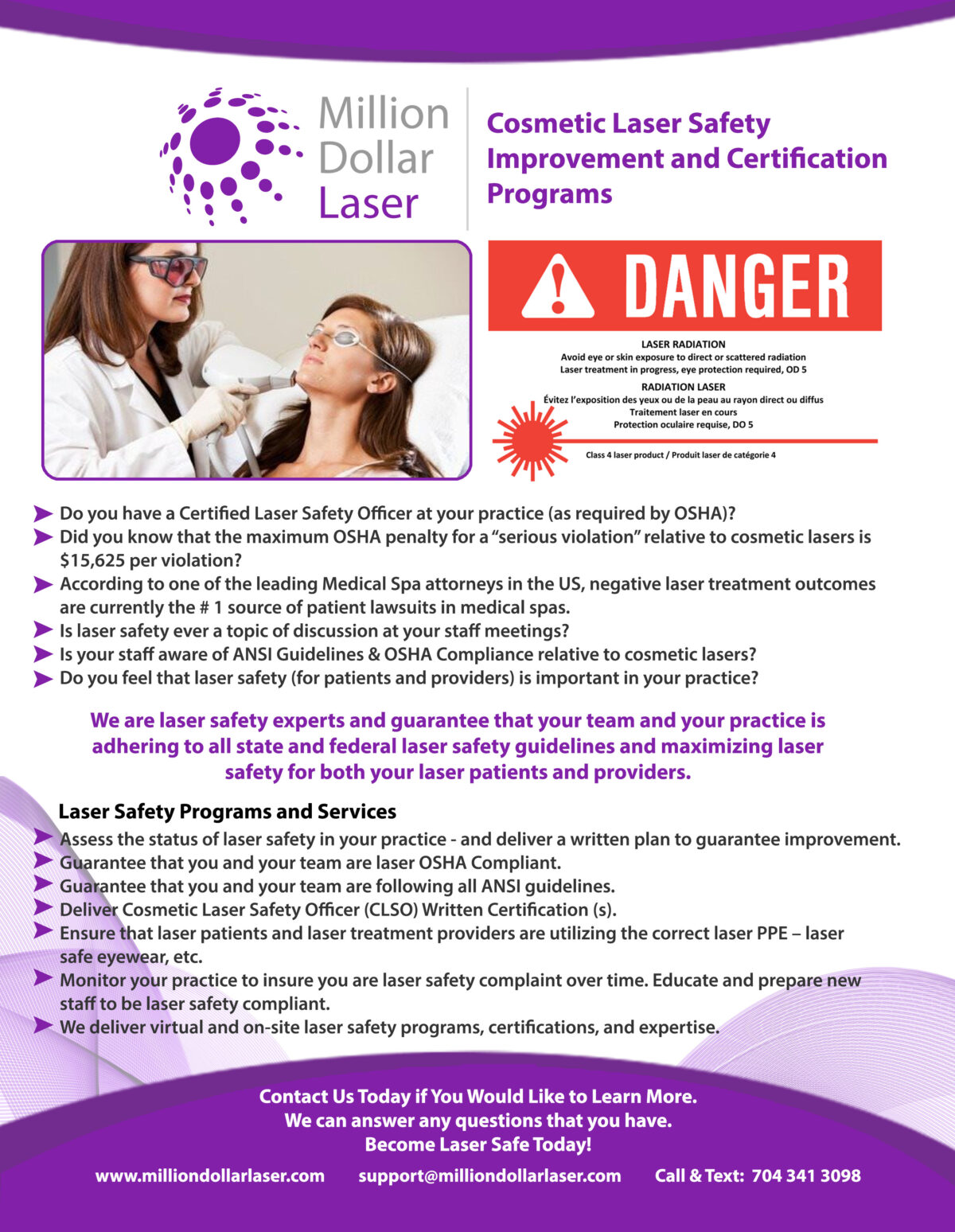 Laser Safety Improvement and Certification Programs - Million Dollar ...